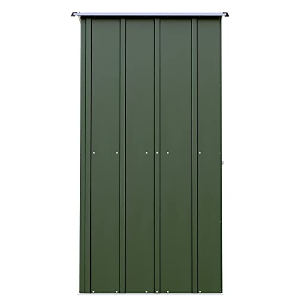 Scotts 6' x 3' x 6' Garden Storage Cabinet, Compact Outdoor Lockable Metal Shed Kit for Backyard, Patio, and Lawn