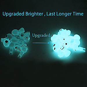 POPKER 20PCS Glow in Dark Statues Fairy Garden Accessories Outdoor Luminous Ghost Gnome Elves Miniature Decorations for Decor Plant Tree Patio Lawn Terrace Balcony Yard Micro Landscape Kit