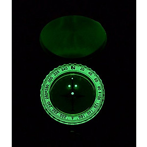 Personalized Wilderness Scouting Brass Pocket Compass | Engraved Gift for Husband, Son, Scouts, Camping, Hiking (My Own Text)