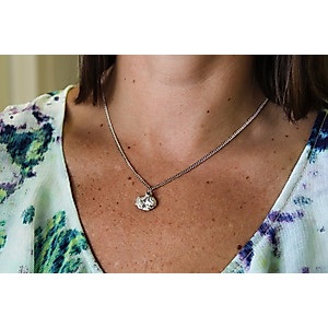 Heartland Store Sterling Silver Women's Triple Slide Rose with Miraculous Pendant + 18 Inch Rhodium Plated Chain & Clasp