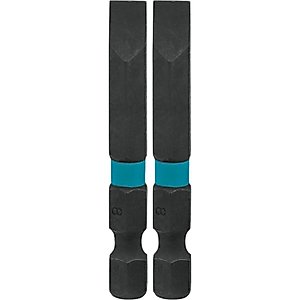Makita A-96796 Impactx 8 Slotted 2″ Power Bit, 2 Pack