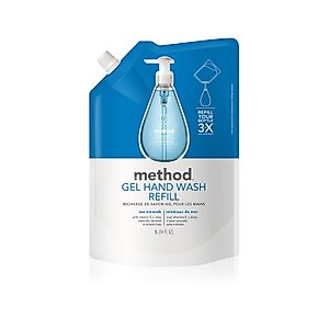 Method Gel Hand Soap Refill, Sea Minerals, 34 oz, 1 pack, Packaging May Vary