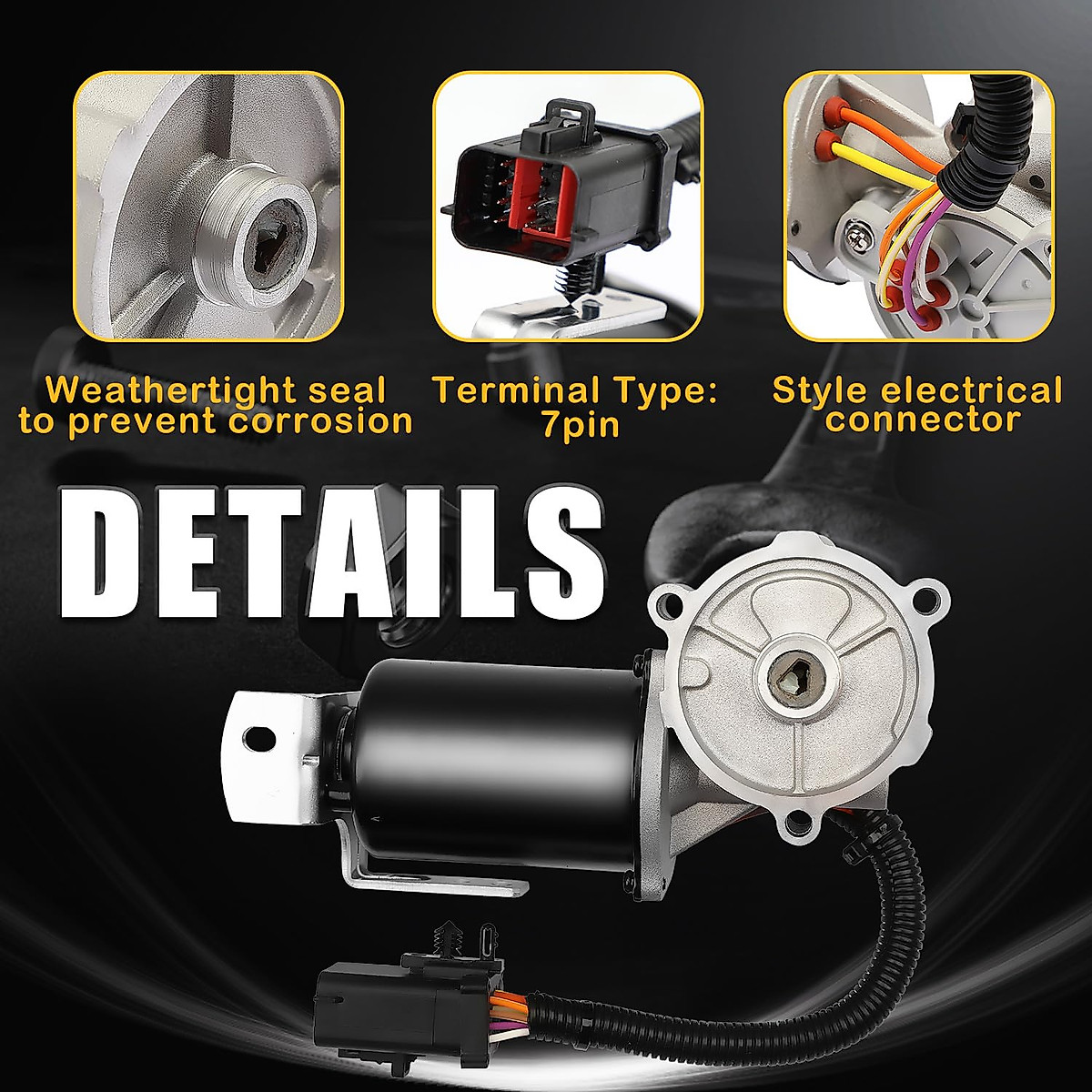 Fexhull 600-571 4WD Transfer Case Shift Motor with 7 Pin Fits for Ford Expedition 2012-2017 | Fits for Ford F-150 2012-2014, CL3Z7G360A