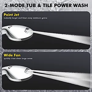 FEELSO Filtered Shower Head with Handheld, High Pressure 7 Spray Mode Showerhead Built-in Power Wash with Hose, Bracket and 15 Stage Hard Water Shower Filter for Remove Chlorine and Harmful Substances