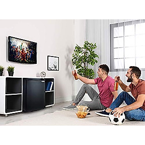 Impecca 1.7 Cu. Ft. Compact Refrigerator with Freezer and Reversible Single Door (Black)