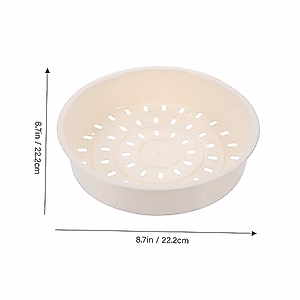 HOMSFOU 2pcs Rice Cooker Steam Rack Mini Rice Cooker Food Steamers Sticky Rice Steamer Plastic Steamer Vegetable Steamers Steamer for Vegetables White Thickened Steamer Premium Steamer