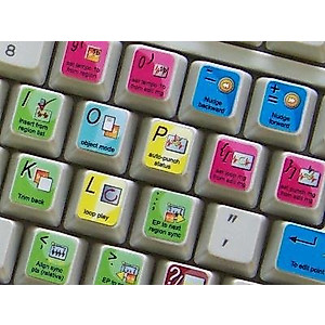 NEW ARDOUR DIGITAL AUDIO WORKSTATION KEYBOARD STICKERS for DESKTOP, LAPTOP and NOTEBOOK