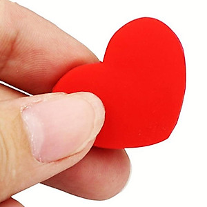 6 Pcs Tennis Vibration Dampeners Heart Shape Silicone Tennis Racquet Shock Absorbers Tennis Racket Vibration Tennis