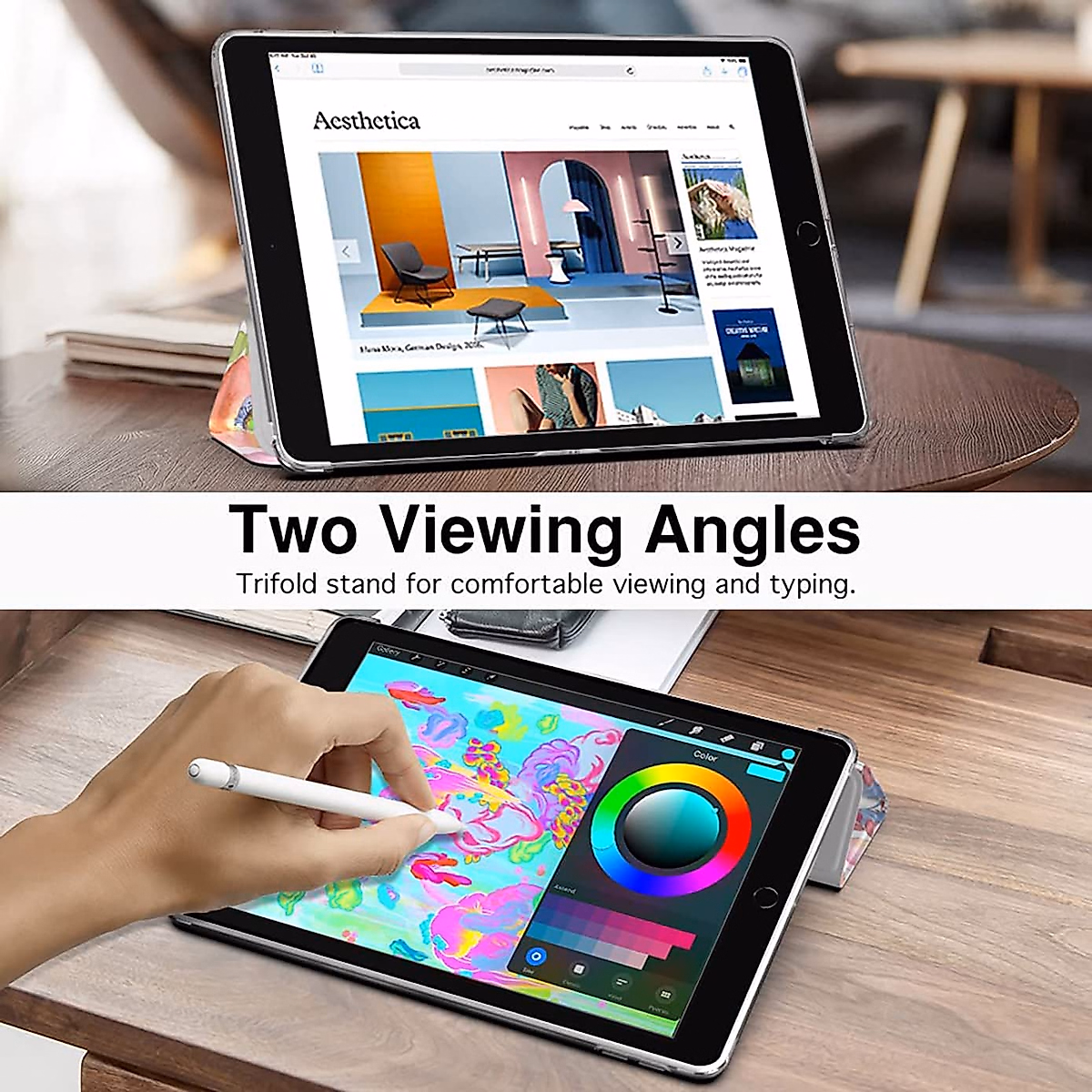 Pink Leopard Cheetah Animal case Compatible with iPad Mini Air Pro 7.9 8.3 9.7 10.2 10.9 11 12.9 inch Pattern Cover New 2022 2021 Trifold Stand 3 4 5 6 7 8 9 Generation 263 (12.9 iPad Pro 3/4/5 gen)