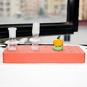 Multi-Function Silicone Storage Box, Silicone Multi-Grid Storage Display Rack, Metal Tool Glass Accessories Storage Box (M)