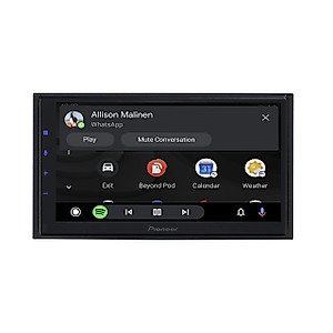 PIONEER CAR DMHWC5700NEX 6.8-inch Multimedia Digital Media Receiver with Wireless or Wired Apple CarPlay, Android Auto, Amazon Alexa, Android Auto, Apple CarPlay, Bluetooth