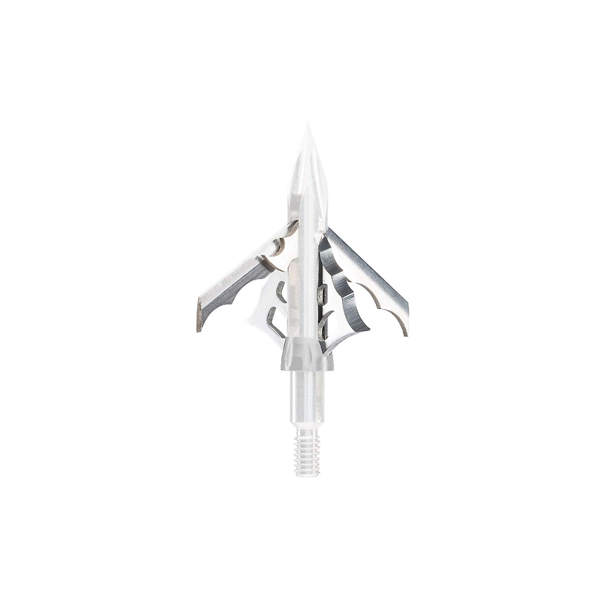 Muzzy Trocar Replacement Blades HB-Ti 100 Grain 4-Blade Hybrid Broadheads, Silver