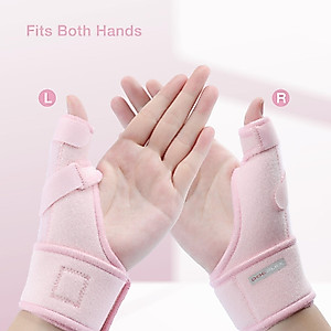 DOEPLEX Trigger Thumb Splint for Women & Men, Adjustable Thumb Spica Support Brace Stabilizer for Pain, Sprains, Arthritis, Tendonitis, One Size Fits Right or Left Hand