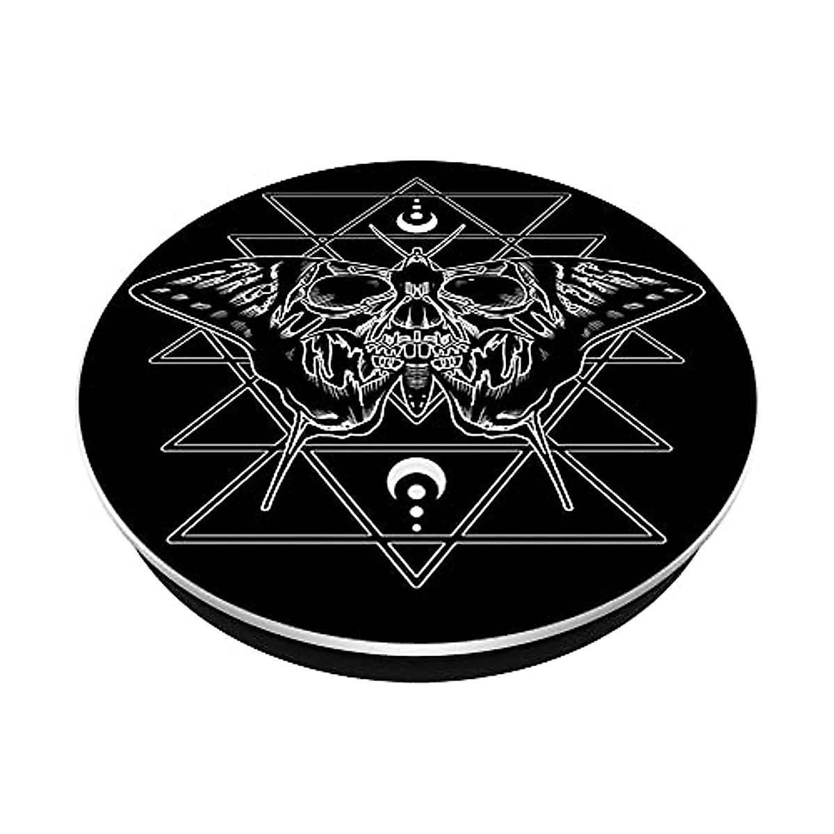 Witch Wiccan Mysticism Moth Butterfly Crescent Moon Occult PopSockets Swappable PopGrip