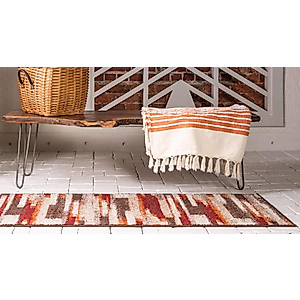 Unique Loom Autumn Collection Area Rug - Wheat (2' x 6' 1" Runner, Multi/ Beige)