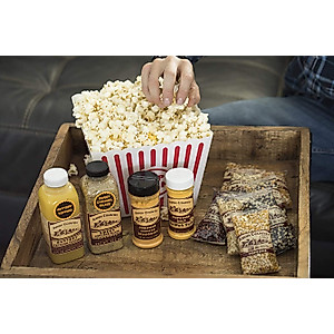 Amish Country Popcorn | 8-4 Ounce Variety Gift Set with Buttery Topping, Sweet Caramel Glaze, Ballpark Salt & Cheddar Cheese Seasoning | Old Fashioned, Non-GMO and Gluten Free