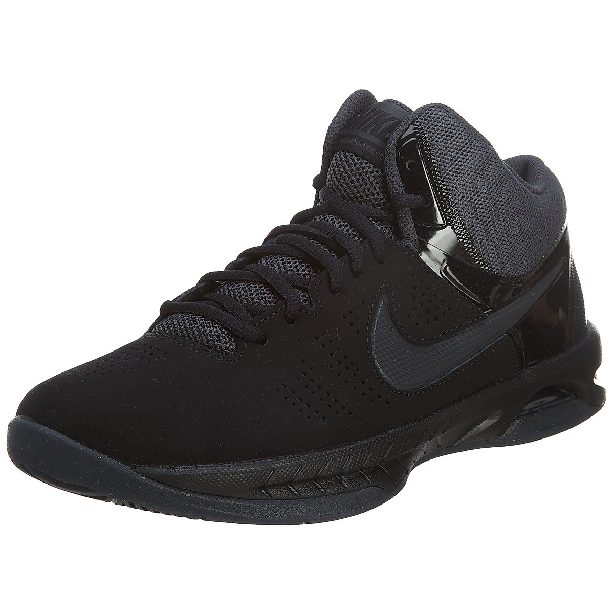 Nike Mens Air Visi Pro Vi NBK Black/Anthracite Ankle-High Nubuck Basketball Shoe - 11M