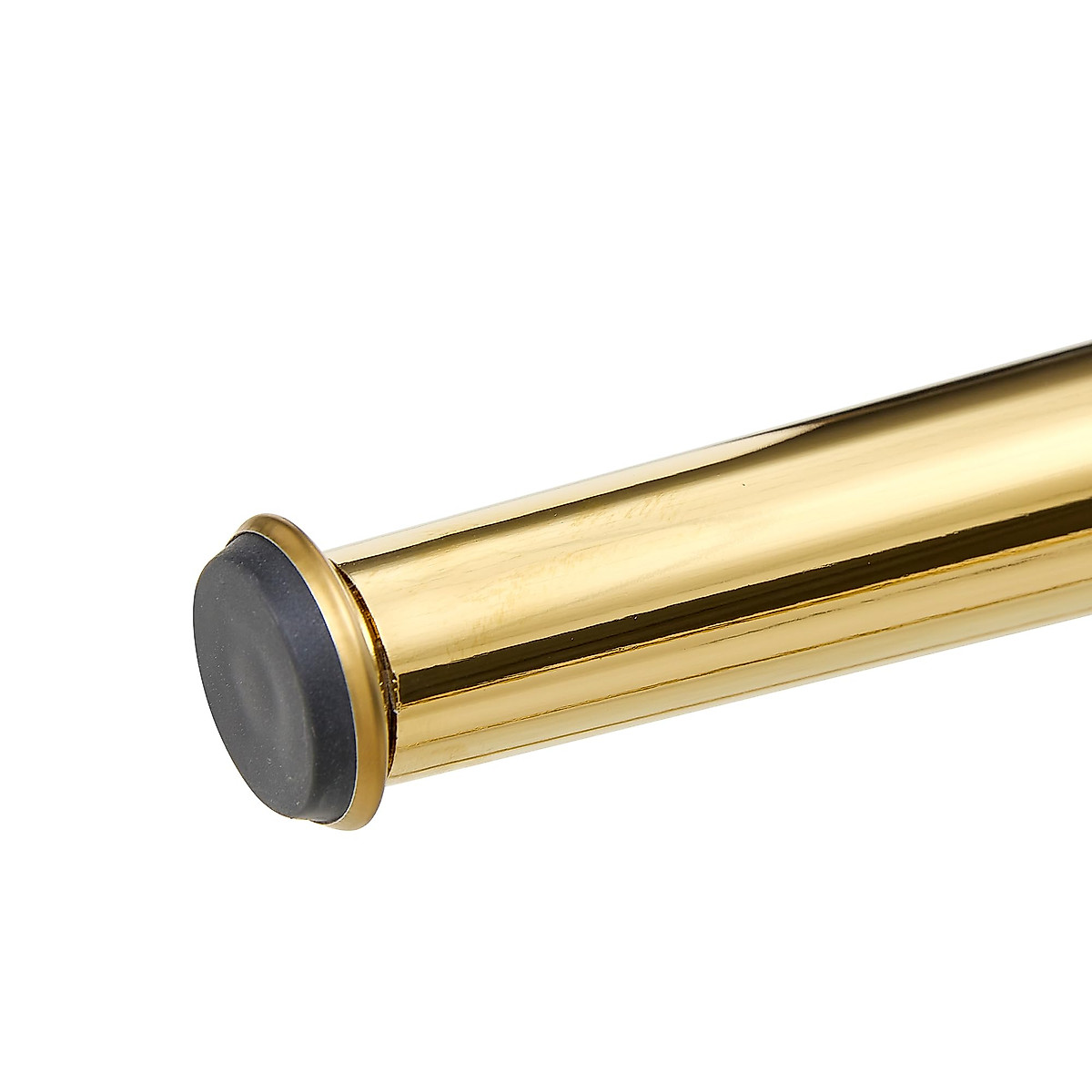 Ginxesh Modern Round Glass Dining Table for 4,40 Inch Small Round Dining Table with Gold Chrome Metal Legs,Circle Dining Table for Kitchen,Apartment(Gold, Table)