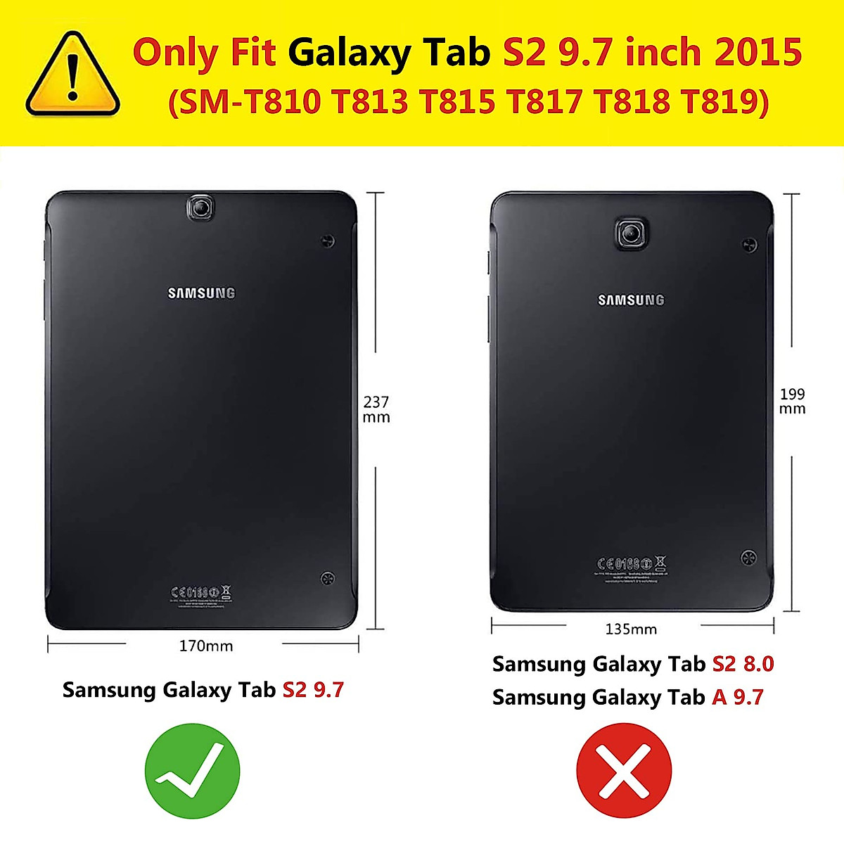 Case for Samsung Galaxy Tab S2 9.7 inch 2015 (SM-T810 T813 T815 T817 T818 T819), 360 Degree Rotating Stand Case Smart Protective Cover, Bonus Stylus Pen,Screen Film (Deep Blue)