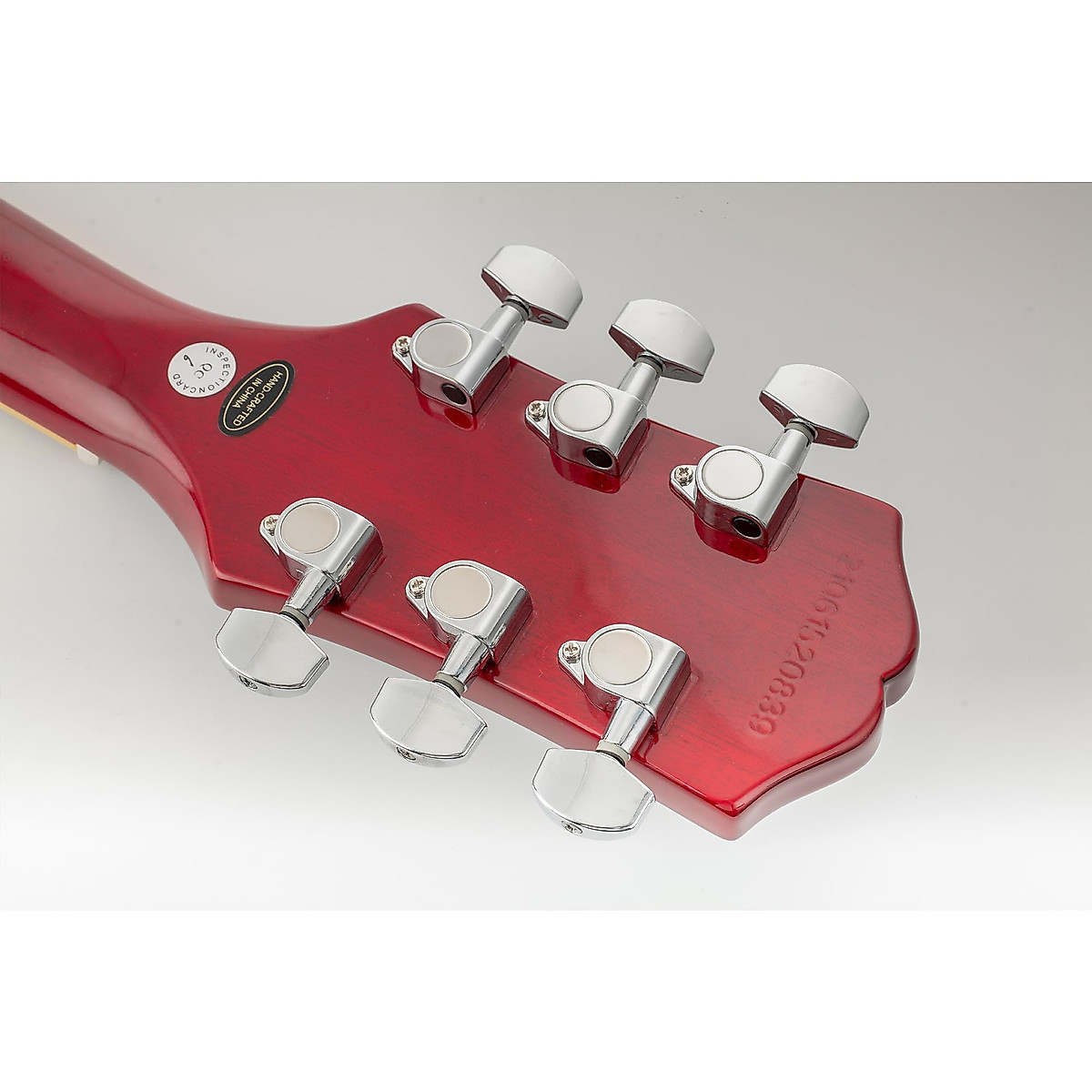 Musiclily Pro 3+3 Epi Style Sealed Guitar Tuning Pegs Keys Machine Heads Tuners Set for Les Paul Style Electric Guitar, Big Button Chrome