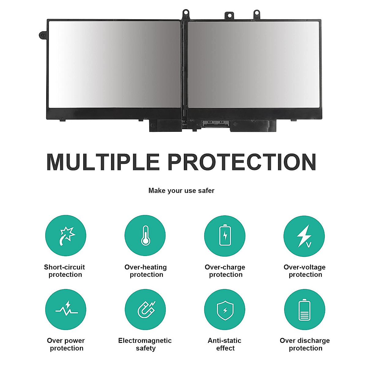 Fancy Buying 68W GJKNX Laptop Battery for Dell Latitude 5480 5580 5280 5288 5290 5488 5490 5491 5495 5590 5591 E5480 E5580 E5490 E5590 Precision 15 3520 3530 DY9NT 0DY9NT GD1JP 0GD1JP 5YHR4 451-BBZG