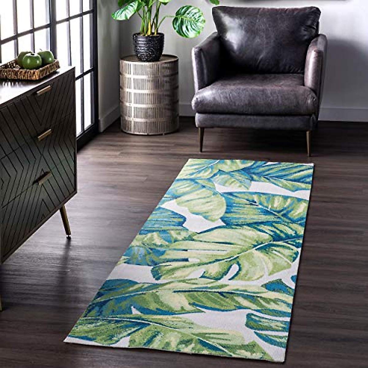 nuLOOM Lisa Floral Indoor/Outdoor Runner Rug, 2' 6" x 6', Multi