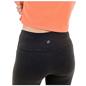 Spalding Women's Yoga Crop, Charcoal Heather, X-Large