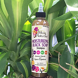 Alikay Naturals Moist Black Soap Shampoo, 8 Ounce