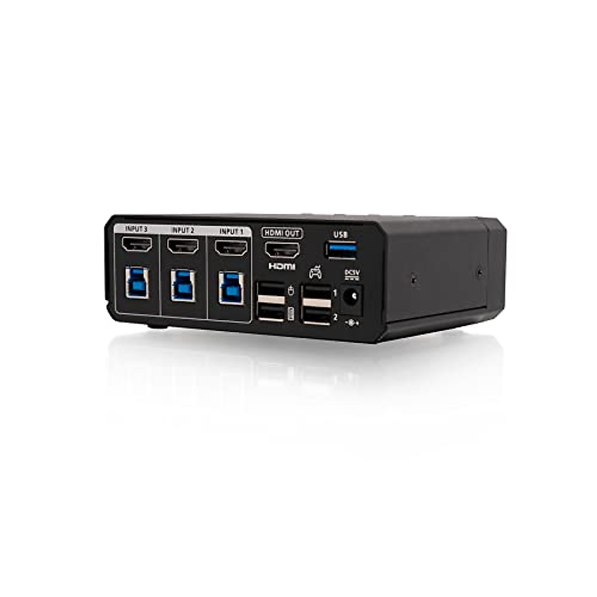 IOGEAR Nexus 3-Port 4K HDMI KVM (Keyboard, Video, Mouse) Switch for PC and Game Consoles, PS4, PS5, Xbox Series X/S, Xbox One, Nintendo Switch, 1440P@144hz, 1080P@240hz (GCS1337)