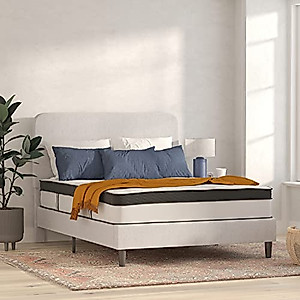 Flash Furniture Capri Comfortable Sleep 12 Inch CertiPUR-US Certified Memory Foam & Pocket Spring Mattress, Queen Mattress in a Box