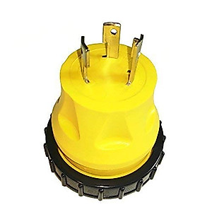 Parkworld 692101 Shore Power Adapter Generator 30A L5-30P Male to Marine 50A SS2-50R Female with Locking Ring