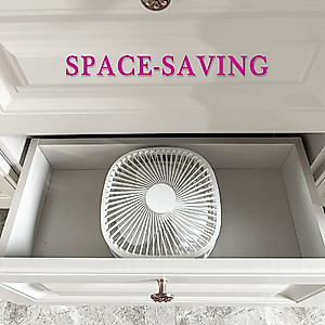 Magesh Oscillating Pedestal Foldable Desk and Floor Fan, Table Fan, Remote Control Telescopic 4 Speed Quiet Timer Fan for Bedroom Camping (White)