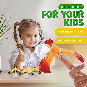 SENSORY4U Balancing Bird Set - One Dozen Party Pack Balance Birds - School Treasure Box or Party Favors Gifts for Kids - Physics Game Fine Motor Skills Toys.