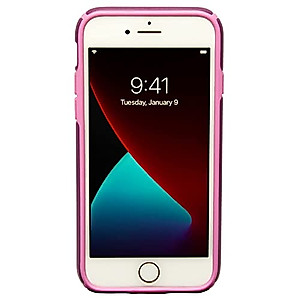 Speck Products Protective Skin Cover for iPhone SE 2020 Case/iPhone 7 Case (Also Fits iPhone 6 and iPhone 6S) - (Mangosteen Purple/Hibiscus Pink)