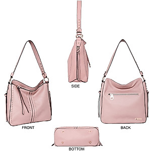 Montana West Purses For Women Handbags Large Crossbody Bag Leather Tote Shoulder Bucket Bags Pink