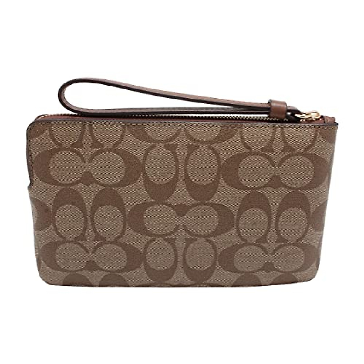 Large Corner Zip Wristlet In Signature Canvas