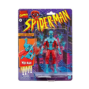 Spider-Man Hasbro Marvel Legends Series 6-inch Scale Action Figure Toy Web-Man Premium Design, 1 Figure, and 4 Accessories