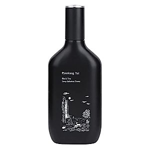 PYUNKANG YUL Black Tea Deep Infusion Toner 130ml Korean Anti-Aging Facial K Beauty Toner for Women with Hyaluronic Acid, Ceramide, Fine Line Care, Firm and Brighter Looking Skin