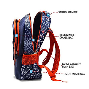 RFYBEW Cartoon 3D Comic Backpack Waterproof Student Schoolbag Lightweight Large Capacity Casual Bookbags Daypack For Teens