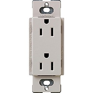 Lutron Satin Colors 20 Amp Tamper-Resistant Duplex Receptacle - Taupe
