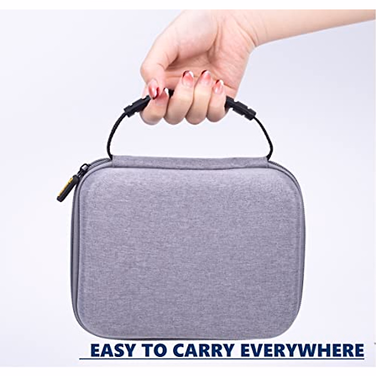 Phomemo Case 2023 Upgrade Version M110 M200 M221 Label Printer,M220 Thermal Label Maker, P3200 D1600 M04S Sticker Photo Printer Storage Holder Tape Paper Roll&USB Cable(Box Only)-Gray