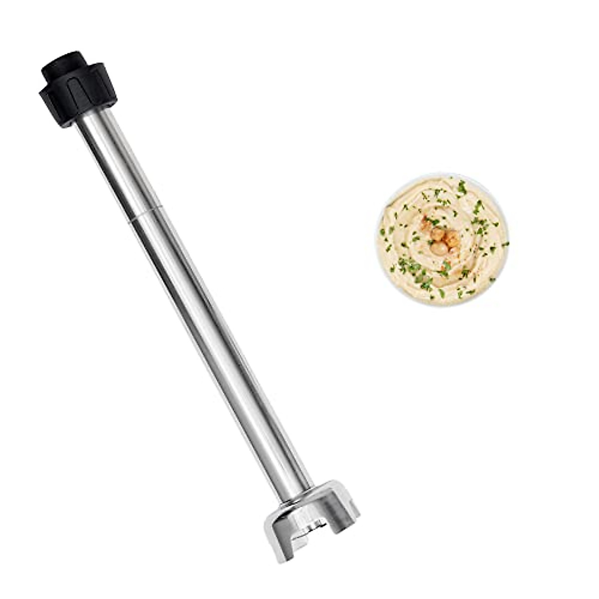 Restaurantware Hi Tek Stainless Steel Blending Shaft - Fits Variable Speed Immersion Blender - 18" - 1 count box,Silver