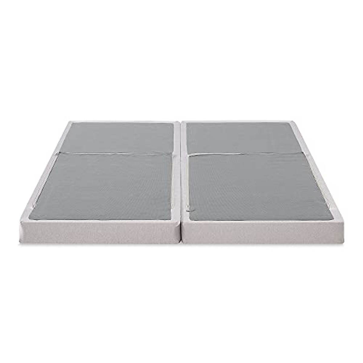 ZINUS No Assembly Metal Box Spring / 5 Inch Mattress Foundation / Sturdy Metal Structure, Split King