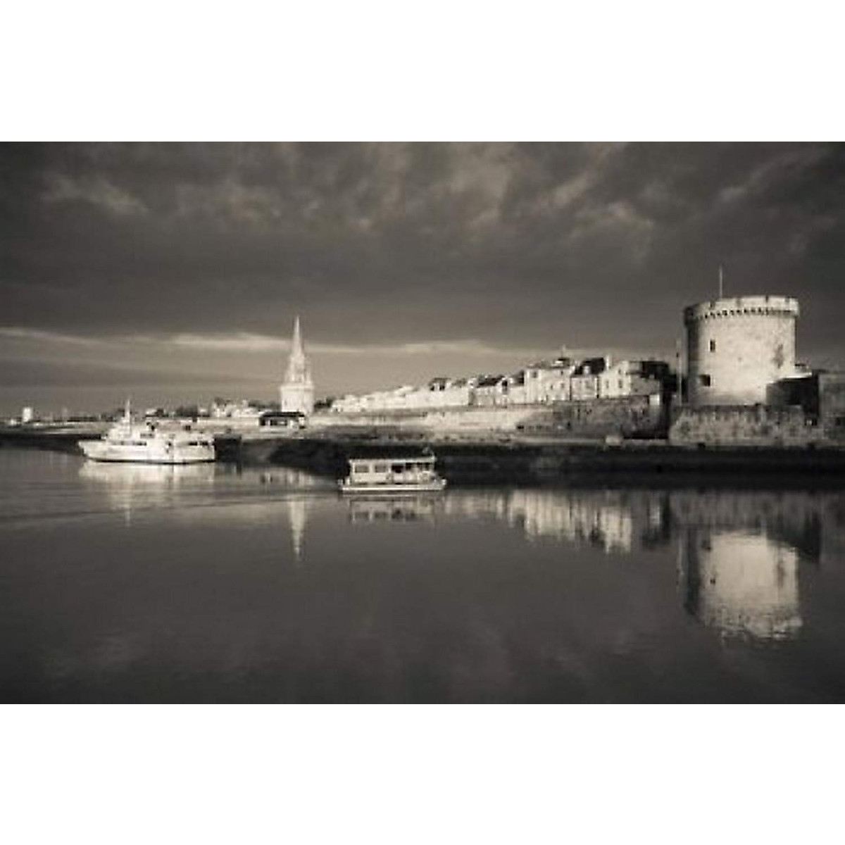 Posterazzi PPI147824 Lanterne and Tour de Chaine Towers La Rochelle Maritime Poitou-Charentes France Poster Print by Panoramic Images, 36 x 24