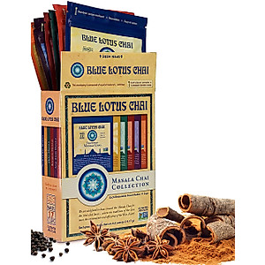 Blue Lotus Chai - Masala Chai Collection - Six Varieties - 0.5 oz each (14.17g)