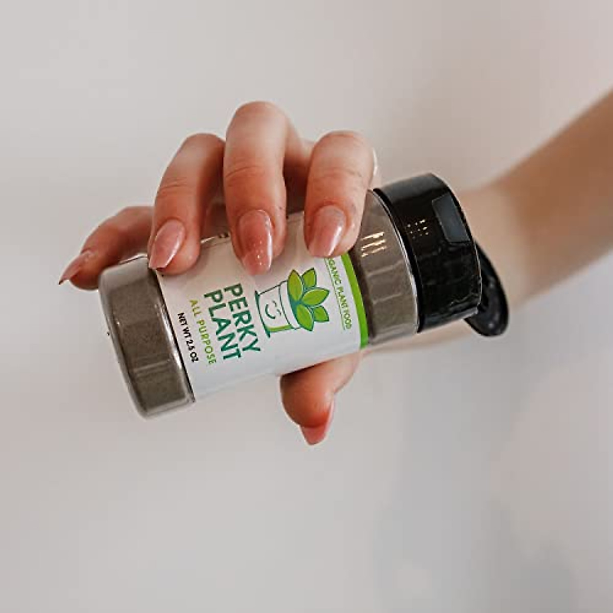 Perky Plant | Water Soluble Organic All Purpose Plant Food Fertilizer | 1 Shaker | Formulated for Live Indoor House Plants | Simply Shake in Watering Can or Plant Pots