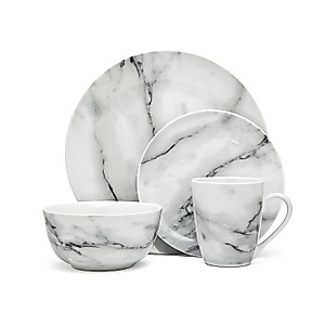 Godinger Silver Art Marble Design 16 Piece Dinner Set