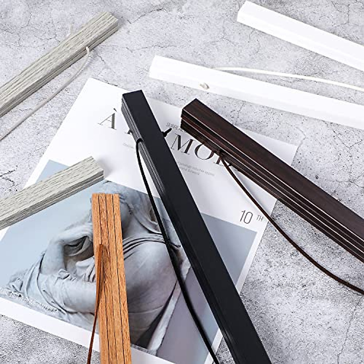 24x36 24x18 24x30 Poster Frame, Magnetic Wood Frame Frames for Photo Picture Canvas Artwork Wall Hanging (1 Pack, 24", Black)