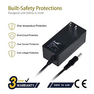 Omilik 9V AC to DC Adapter Compatible with ProForm Upright Bikes and Hybrid Trainer Elliptials NordicTrack GX 2.5 GX 2.7 GX 4.5 GX 4.7 E 5.9 Power Supply Cord- (Note: 9V NOT 6V)-6 Feet Long