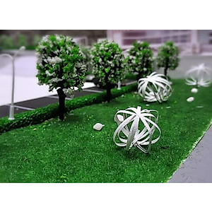 NWFashion 6 X 125ml 5MM Static Grass Dressing Tree Flower Scatter Flock Scenery Materials